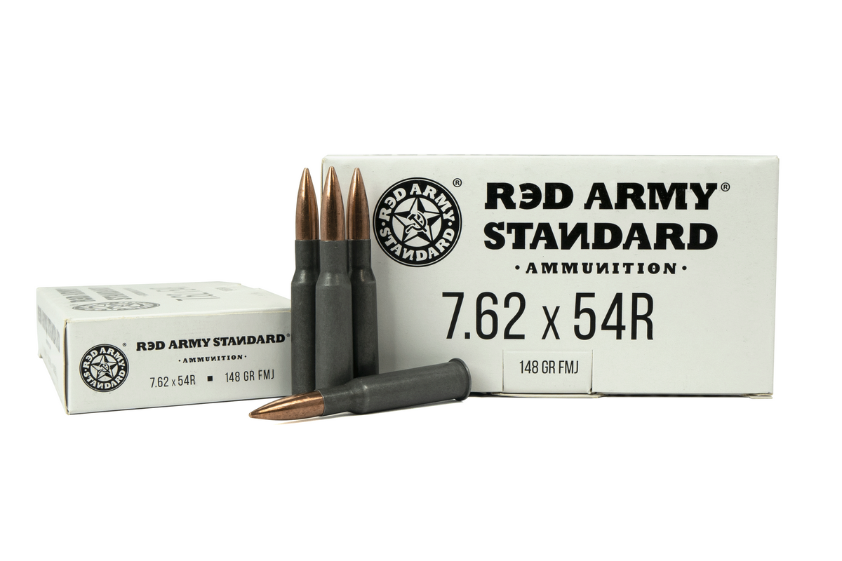Red Army Standard 7.62x54R 148 GR FMJ 20 rounds per box – Orange Target ...
